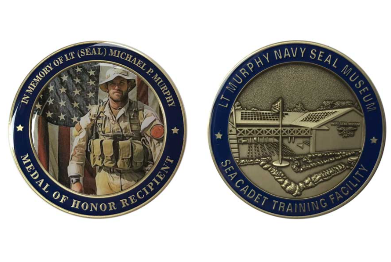 Challenge Coin Murph Museum Inaugural - LT Michael P. Murphy Navy SEAL ...